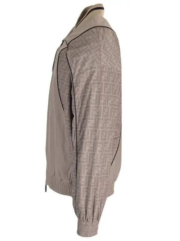 Fendi Logo Printed Zip-up Jacket