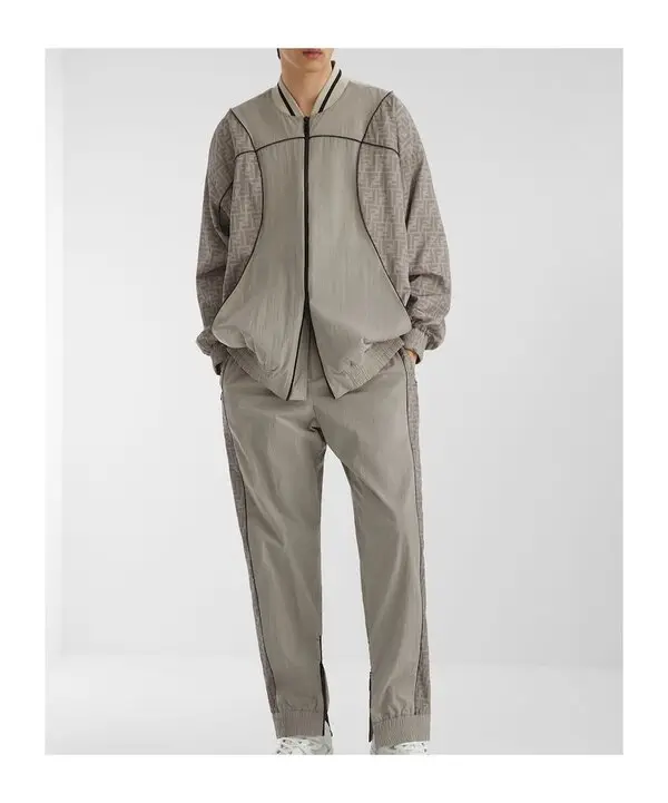 Fendi Logo Printed Zip-up Jacket