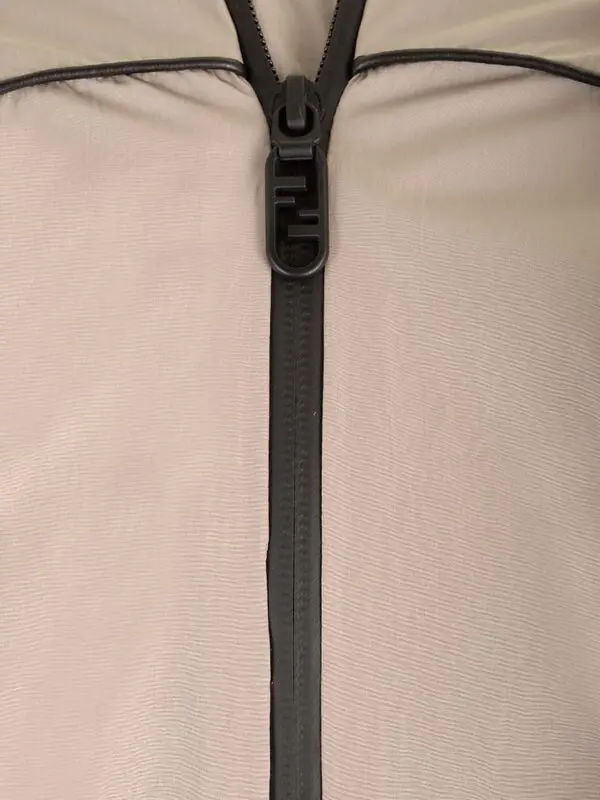 Fendi Logo Printed Zip-up Jacket