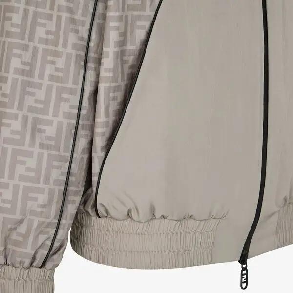 Fendi Logo Printed Zip-up Jacket