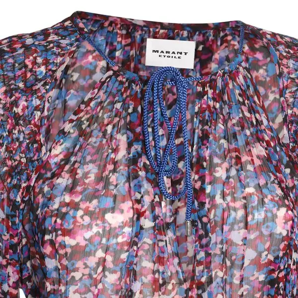Isabel Marant Étoile Floral Print Long Sleeve Maxi Dress