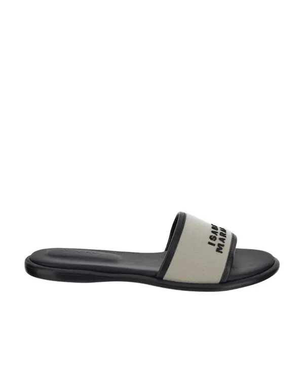 Isabel Marant Étoile Logo-embroidered Slip-on Sandals