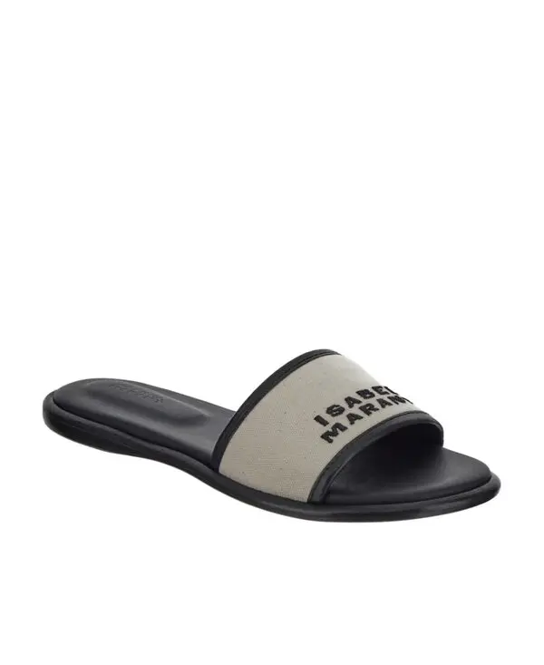 Isabel Marant Étoile Logo-embroidered Slip-on Sandals