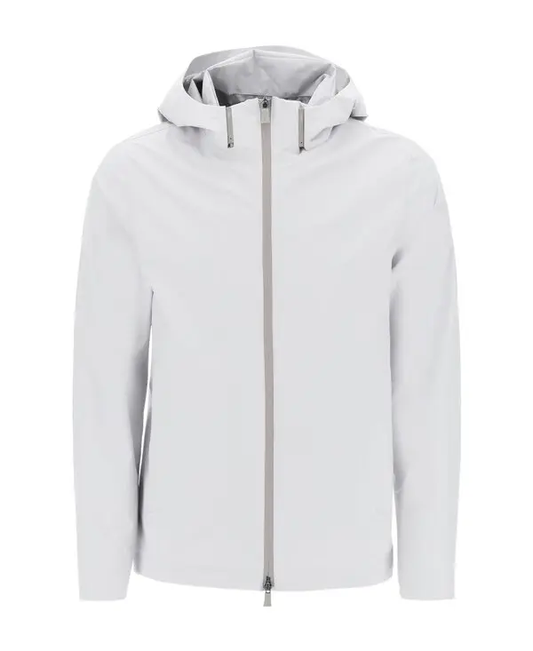 Herno Zip-up Hooded Windbreaker Jacket
