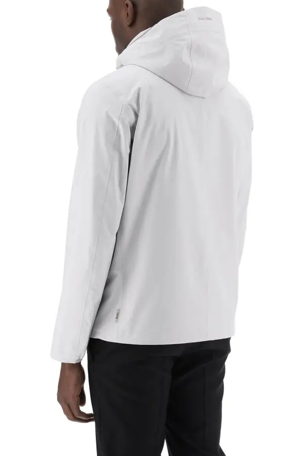 Herno Zip-up Hooded Windbreaker Jacket