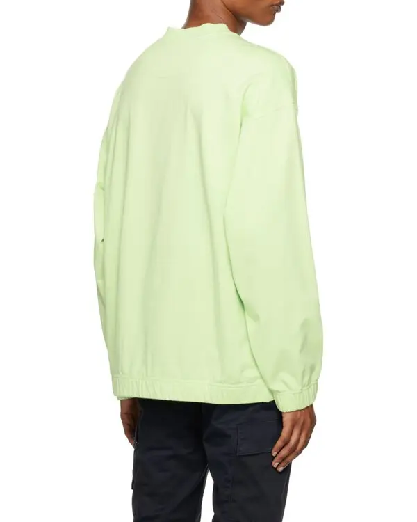 Stone Island Logo Print Crewneck Sweatshirt