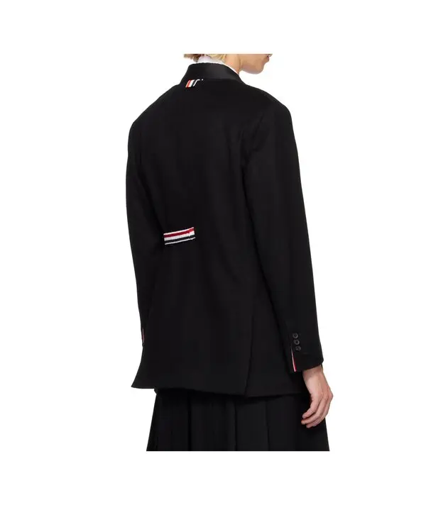 Thom Browne Narrow Jacket With Tricolor Detailing