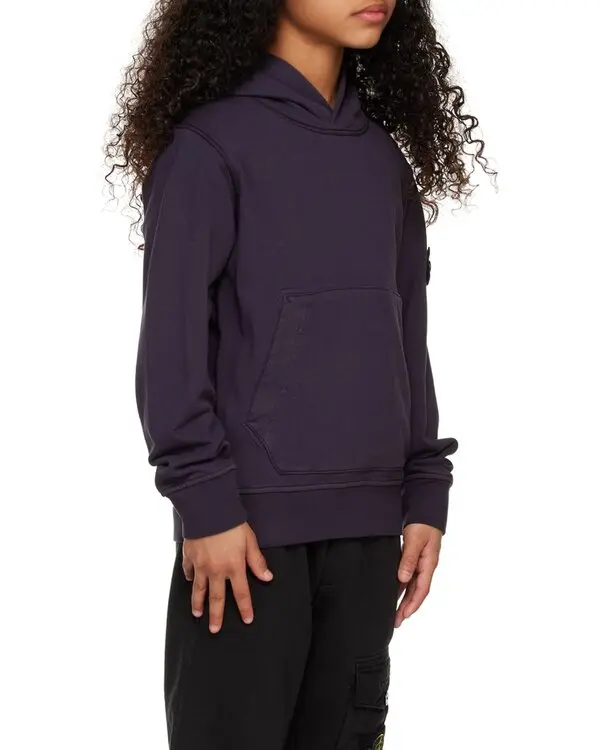 Stone Island Compass Patch Cotton Hoodie