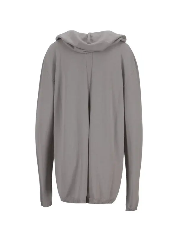 Rick Owens Oversized Hoodie With Signature Knit