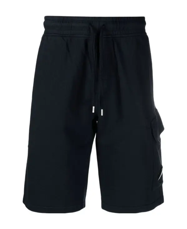 C.P. COMPANY Cargo Fleece Shorts - Black