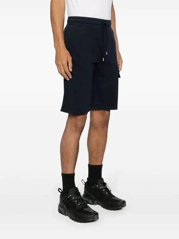 C.P. COMPANY Cargo Fleece Shorts - Black