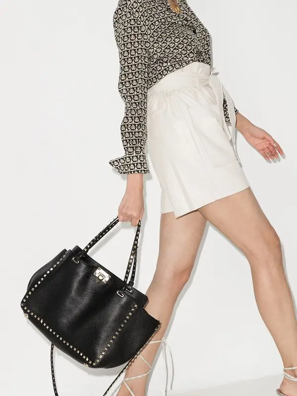 Valentino Garavani Rockstud Medium Top Handle Bag