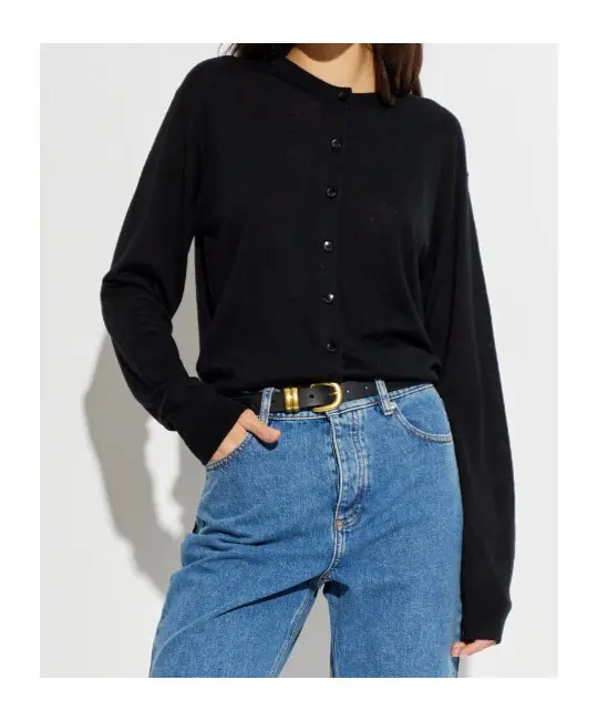 BY MALENE BIRGER Montie Buttoned Cardigan - Black