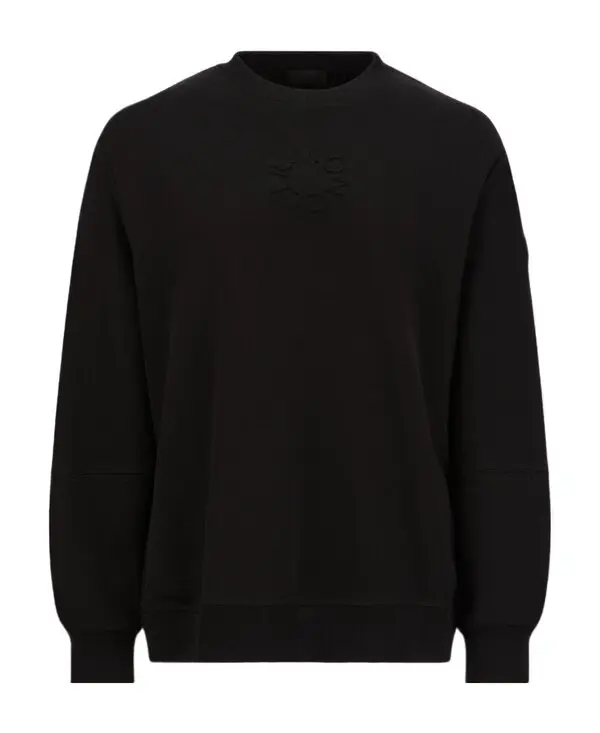 Moncler Crewneck Sweatshirt With Embossed Logo