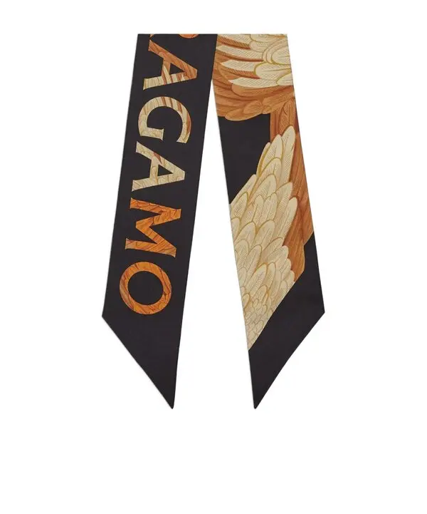 FERRAGAMO Logo Scarf - Black