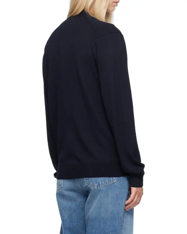 Maison Kitsuné Fox Head Patch Knit Cardigan - Black