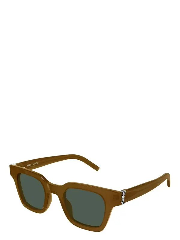 Saint Laurent Logo Square-frame Sunglasses