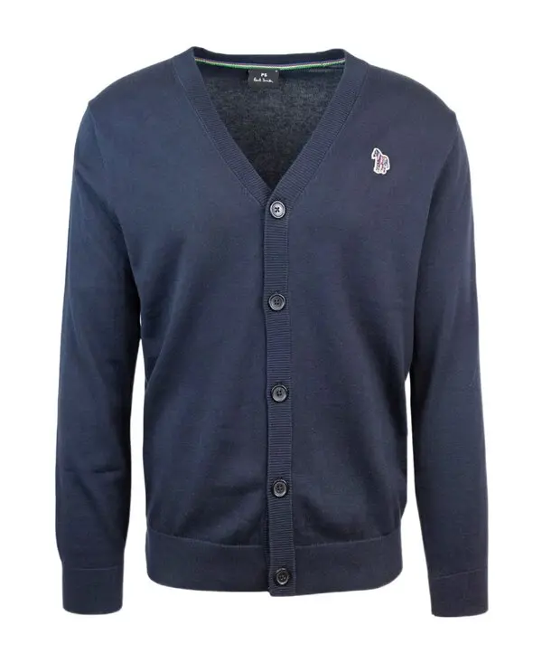 Paul Smith Logo Patch V-neck Cardigan