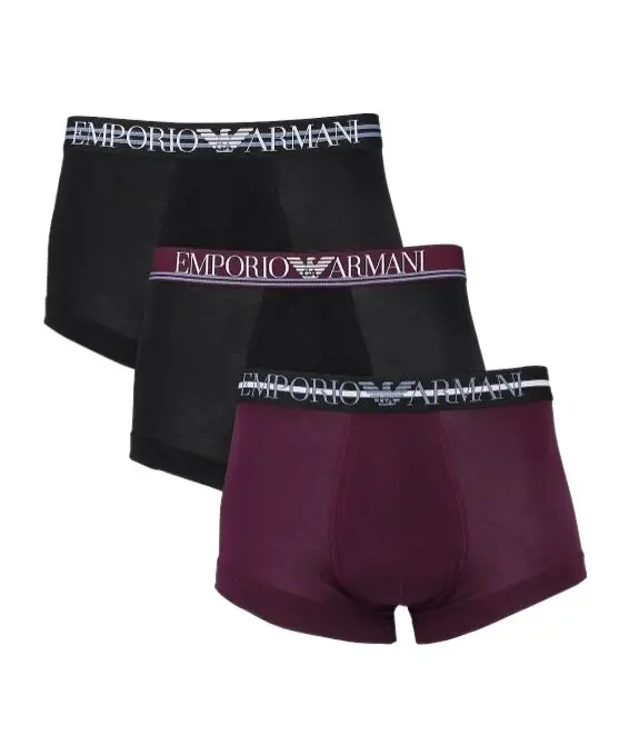 Emporio Armani Logo Underwear Three-piece - Black