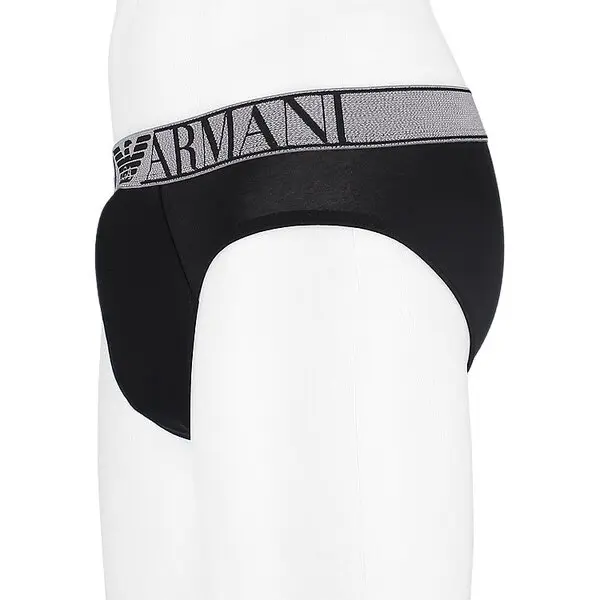 Emporio Armani Elastic Waist Briefs Pants 2-pack