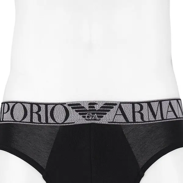 Emporio Armani Elastic Waist Briefs Pants 2-pack