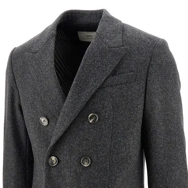 AMI Paris Double Breasted Long Sleeved Blazer