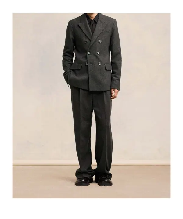 AMI Paris Double Breasted Long Sleeved Blazer