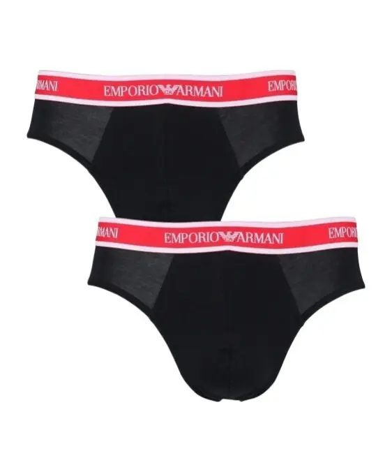Emporio Armani Logo Underwear Two-piece Set - Black