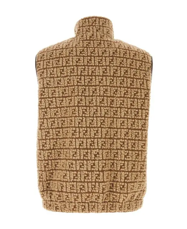 Fendi High Neck Teddy Vest