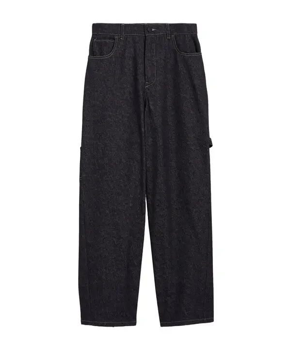 Max Mara Logo Patch Wide-leg Jeans