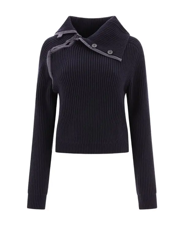 Jacquemus Asymmetric Mock-neck Sweater