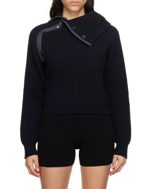 Jacquemus Asymmetric Mock-neck Sweater