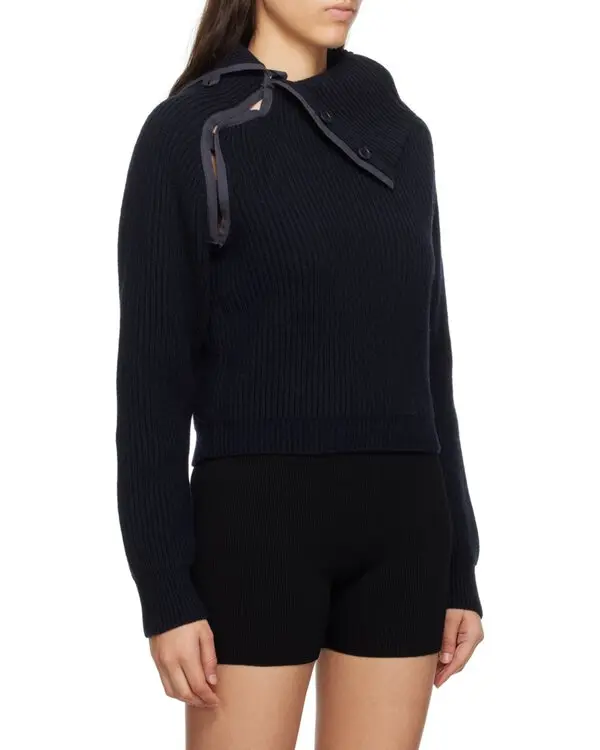 Jacquemus Asymmetric Mock-neck Sweater