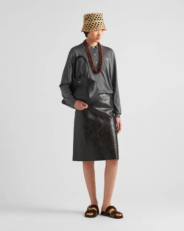 Prada A-line Midi Skirt