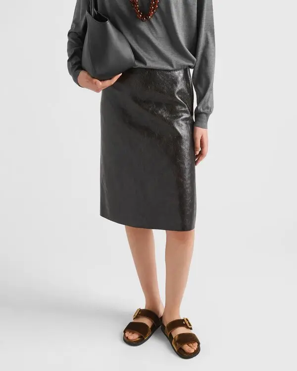 Prada A-line Midi Skirt