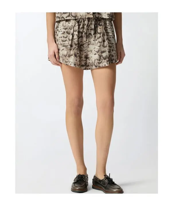 Pinko Drawstring Printed Shorts