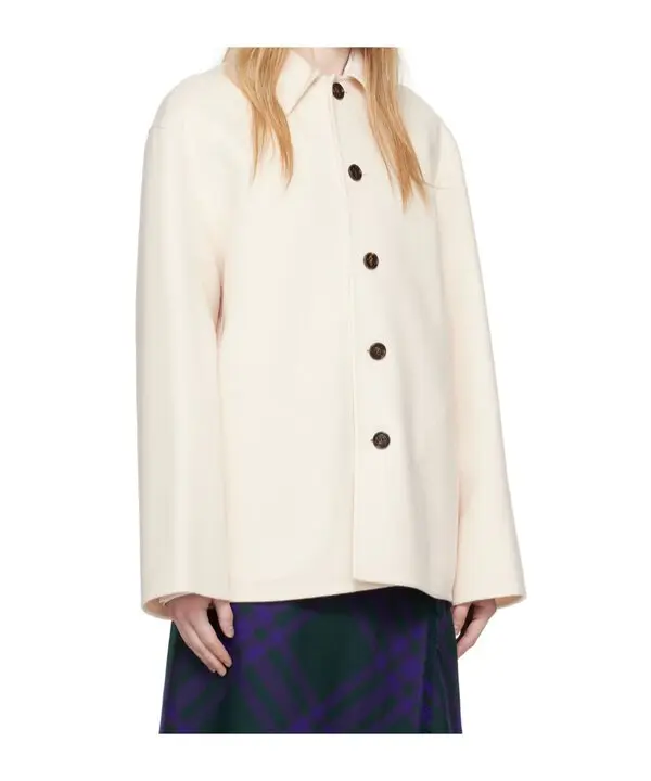 Burberry Single-breasted Wool Jacket