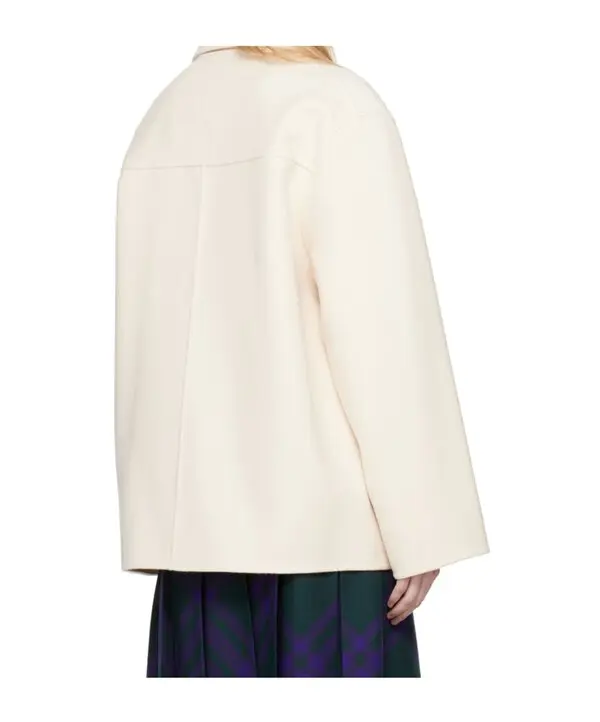Burberry Single-breasted Wool Jacket