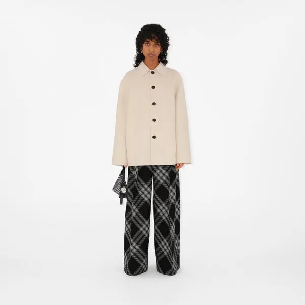 Burberry Single-breasted Wool Jacket