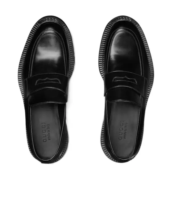 Gucci Slip-on Loafers With Leather Soles