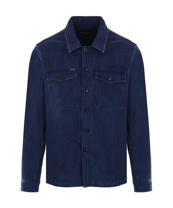 TOM FORD Straight Hem Denim Shirt