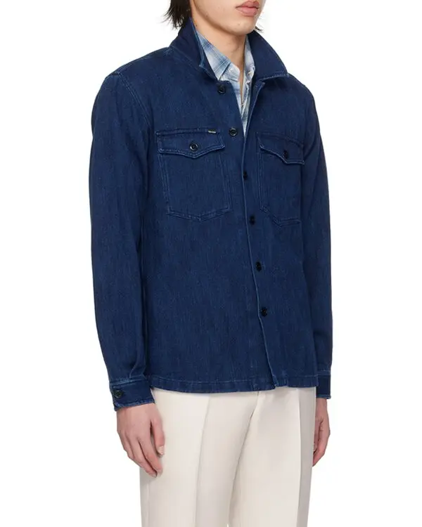 TOM FORD Straight Hem Denim Shirt