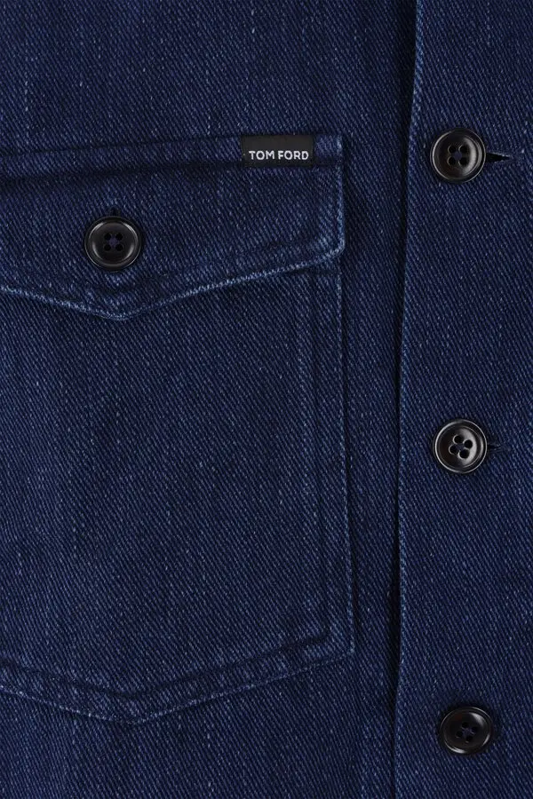 TOM FORD Straight Hem Denim Shirt