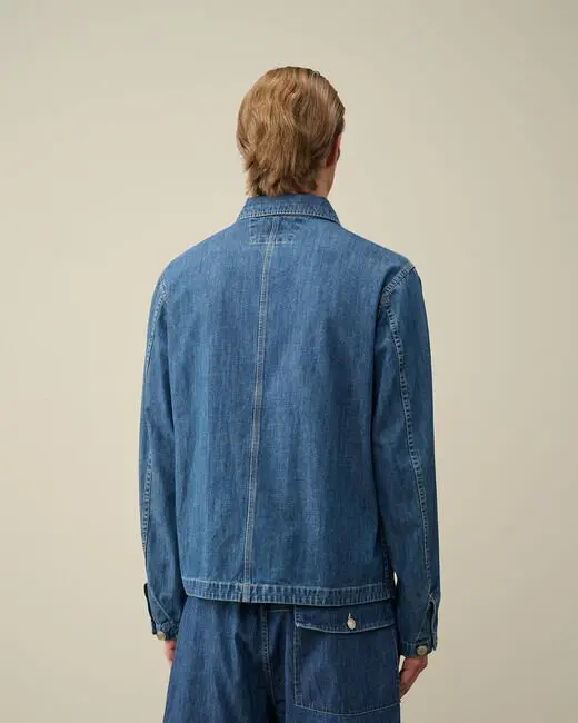 C.P. COMPANY Long-sleeved Denim Jacket With Classic Collar