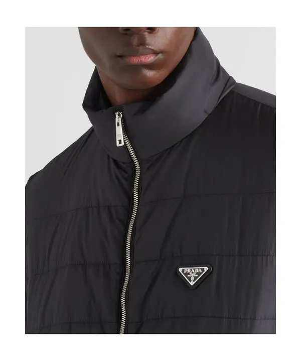 Prada Quilted Down Jacket - Black