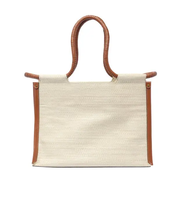 Isabel Marant Étoile Logo Embroidered Woven Tote Bag