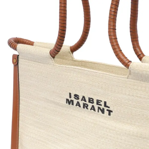 Isabel Marant Étoile Logo Embroidered Woven Tote Bag