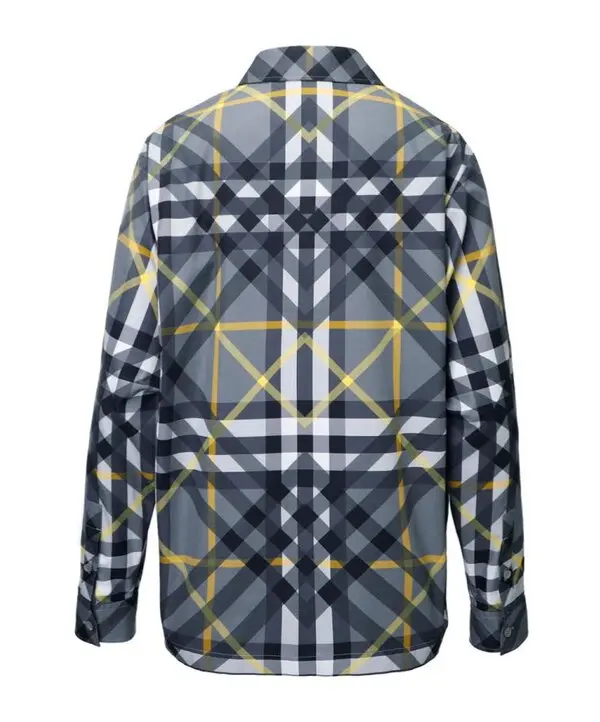 Burberry Geometric-pattern Printed Zipped Shirt