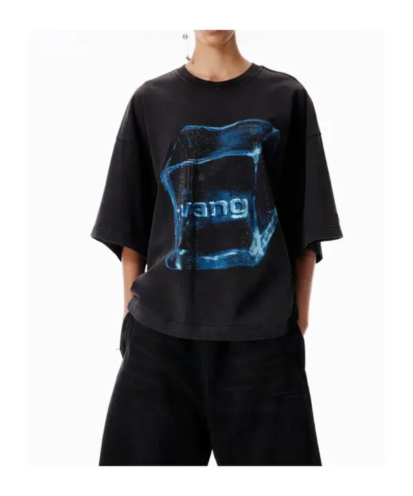 Alexander Wang Crystal Cube Graphic T-shirt