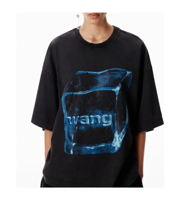 Alexander Wang Crystal Cube Graphic T-shirt